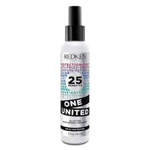 redken one united all-in-one leave in conditioner | multi-benefit treatment | heat protectant spray for hair | all hair types | paraben free