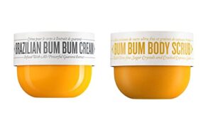 sol de janeiro brazilian bum bum cream with bum bum body scrub full size smoothing and tightening bundle