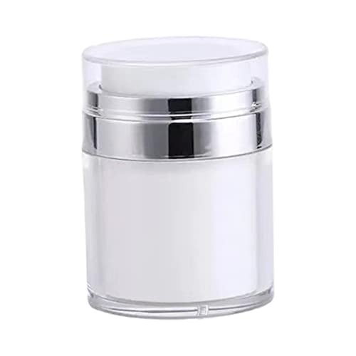 KUYYFDS Airless Pump Jar Empty Refillable Travel Cream Bottle Portable Cosmetic Container 30mlcream Bottle,Airless Pump Jar,Cream Container,Refillable Bottle,Travel Cream Pots,Lotion Pump Containers