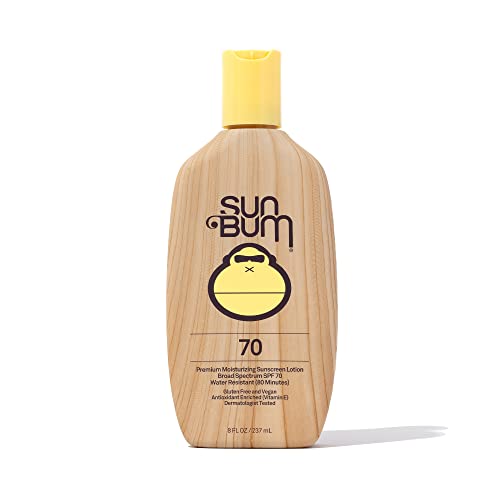 Sun Bum Original SPF 70 Sunscreen Lotion | Vegan and Reef Friendly (Octinoxate & Oxybenzone Free) Broad Spectrum Moisturizing UVA/UVB Sunscreen with Vitamin E | 8 oz