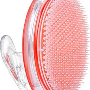 Dylonic Exfoliating Silicone Body Scrubber Razor Bump Brush + Ingrown Hairs Treatment Exfoliator Loofah | Eliminate Shaving Irritation for Legs, Armpit, Bikini Line | Smooth Skin Solution Men + Women