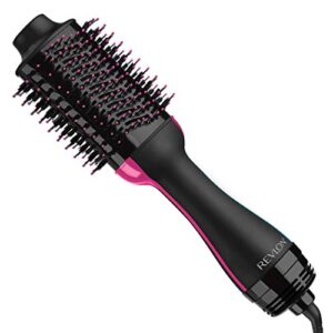 revlon one-step volumizer enhanced 1.0 hair dryer and hot air brush | now with improved motor (black)