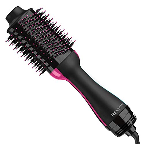 REVLON One-Step Volumizer Enhanced 1.0 Hair Dryer and Hot Air Brush | Now with Improved Motor (Black)