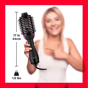 REVLON One-Step Volumizer Enhanced 1.0 Hair Dryer and Hot Air Brush | Now with Improved Motor (Black)