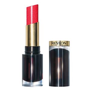 revlon super lustrous glass shine lipstick, flawless moisturizing lip color with aloe, hyaluronic acid and rose quartz, fire & ice (005), 0.15 oz