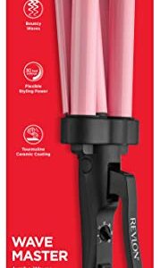 Revlon 3 Barrel Jumbo Hair Waver | Long-Lasting, Natural Looking Waves, (Pink)