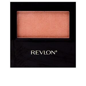 blush by revlon, powder blush face makeup, high impact buildable color, lightweight & smooth finish, 006 naughty nude, 0.8 oz