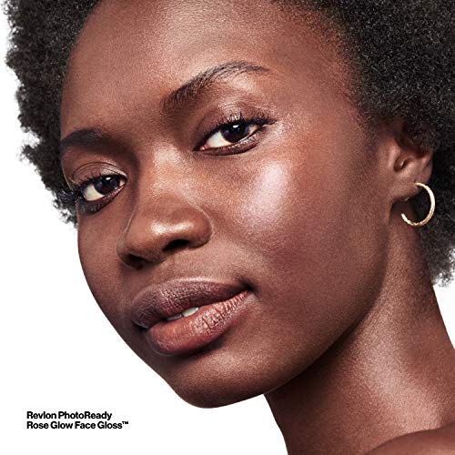 Face Primer by Revlon, PhotoReady Face Gloss Rose Glow, Face Makeup for All Skin Types, Hydrates, Illuminates & Moisturizes, Infused with Glycerin & Olive Oil Extract, 80% Water, 1 Fl Oz