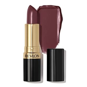 Revlon Super Lustrous Lipstick, High Impact Lipcolor with Moisturizing Creamy Formula, Infused with Vitamin E and Avocado Oil in Berries, Naughty Plum (045) 0.15 oz