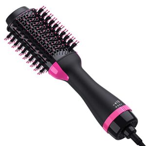 hair dryer brush blow dryer brush in one, hair dryer and styler volumizer professional 4 in 1 hot air brush, negative ion anti-frizz blowout hair dryer brush for mothers day gifts for mom