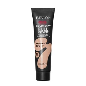 Liquid Foundation by Revlon, ColorStay Face Makeup for Normal and Dry Skin, Longwear Full Coverage with Matte Finish, Oil Free, 200 Nude, 1.0 Oz