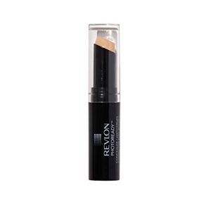 concealer stick by revlon, photoready face makeup for all skin types, longwear medium- full coverage with creamy finish, lightweight formula, 002 light, 0.11 oz