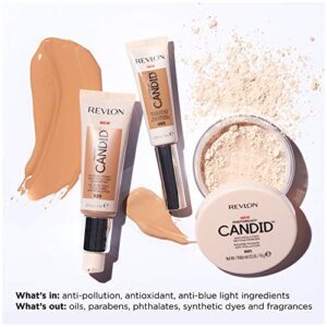 Concealer Stick by Revlon, PhotoReady Candid Face Makeup with Anti-Pollution & Antioxidant Ingredients, Longwear Medium-Full Coverage Infused with Caffine,Natural Finish,Oil Free,015 Light, 0.34 Fl Oz