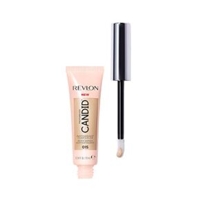 Concealer Stick by Revlon, PhotoReady Candid Face Makeup with Anti-Pollution & Antioxidant Ingredients, Longwear Medium-Full Coverage Infused with Caffine,Natural Finish,Oil Free,015 Light, 0.34 Fl Oz