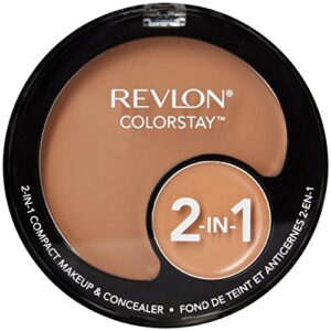 revlon colorstay 2-in-1 compact makeup & concealer, true beige