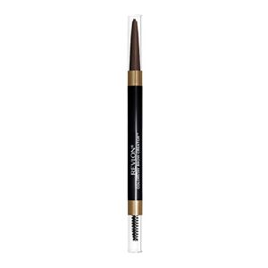 eyebrow pencil & powder by revlon, colorstay brow creator 2-in-1 eye makeup with spoolie, longwearing with precision tip, 610 dark brown, 0.23 oz