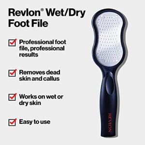 Callus Remover by Revlon, Foot File for Wet or Dry Skin, Pedicure Tools,Gently Removed Callus and Dead Skin, Easy to Use (Pack of 1)