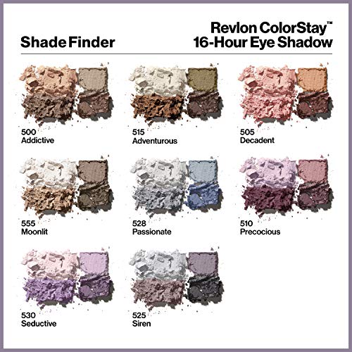 Eyeshadow Palette by Revlon, ColorStay 16 Hour Eye Makeup, Velvety Pigmented Blendable Matte & Shimmer Finishes, 515 Adventurous, 0.16 Oz