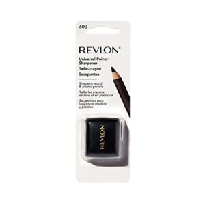 Makeup Sharpener by Revlon for Eyeliner, Lip Liner, and More! Universal Sharpener for All Wooden & Plastic Pencil Sizes(Pack of 1)