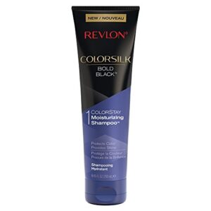 revlon colorsilk care shampoo, black, 8.45 fluid ounce