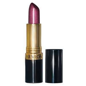 revlon super lustrous lipstick, high impact lipcolor with moisturizing creamy formula, infused with vitamin e and avocado oil in berries, iced amethyst (625) 0.15 oz