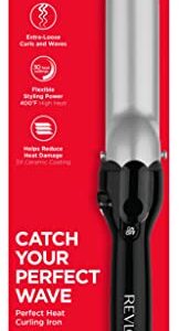 Revlon Perfect Heat Triple Ceramic Curling Iron | For Silky Smooth Loose Curls (1-1/2 in)