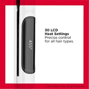 REVLON Crystal C + Ceramic Digital Hair Flat Iron | Long-Lasting Shine and Less Frizz, (1 in)