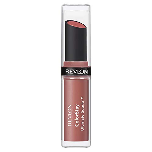 Lipstick by Revlon, ColorStay Ultimate Suede Lipstick, High Impact Lip color with Moisturizing Creamy Formula, Infused with Vitamin E, 055 Iconic, 0.09 Oz