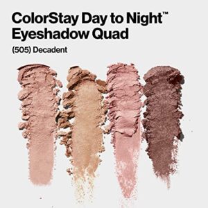 Eyeshadow Palette by Revlon, ColorStay Day to Night Up to 24 Hour Eye Makeup, Velvety Pigmented Blendable Matte & Shimmer Finishes, 505 Decadent, 0.16 Oz