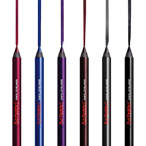 Pencil Eyeliner by Revlon, So Fierce Vinyl Eye Makeup, Waterproof, Smooth Gliding, Longwearing with Shiny Vinyl Finish, 860 Midnight Mystery, 0.042 Oz