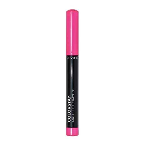 REVLON ColorStay Matte Lite Crayon Lipstick with Built-in Sharpener, Smudgeproof, Water-Resistant Non-Drying Lipcolor