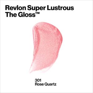 Lip Gloss by Revlon, Super Lustrous The Gloss, Non-Sticky, High Shine Finish, 301 Rose Quartz, 0.13 Oz