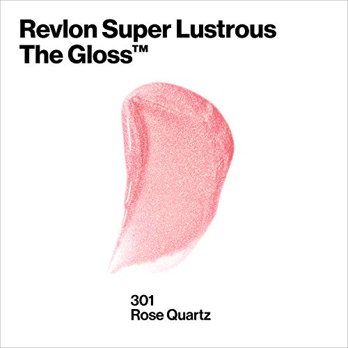 Lip Gloss by Revlon, Super Lustrous The Gloss, Non-Sticky, High Shine Finish, 301 Rose Quartz, 0.13 Oz