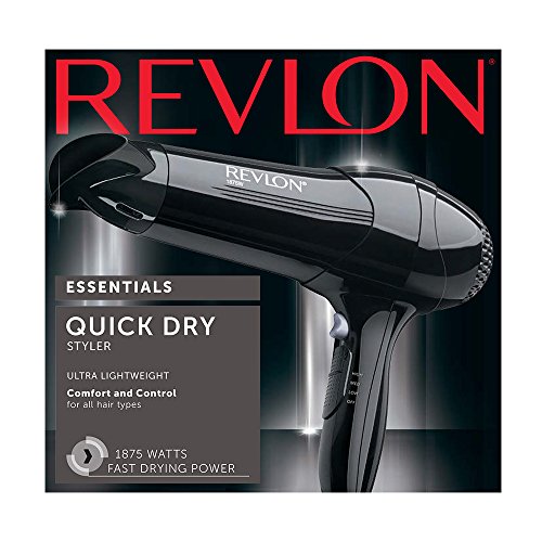 Revlon 1875 Watt Full-Size Turbo Dryer, Black