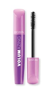 mascara by revlon, volumazing eye makeup, non-waterproof, no clump, smudge proof, flake proof, 901 blackest black, 0.30 fl oz