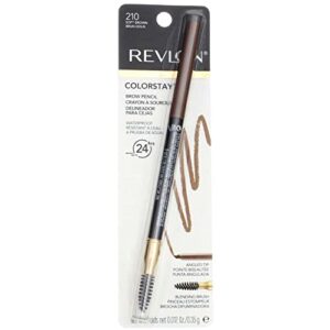 revlon colorstay brow pencil, 210 soft brown (pack of 2)