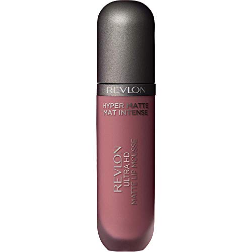 Liquid Lipstick by Revlon, Face Makeup, Ultra HD Matte Lip Mousse, Longwear Rich Lip Colors in Plum / Berry, 830 Death Valley, 0.02 Oz