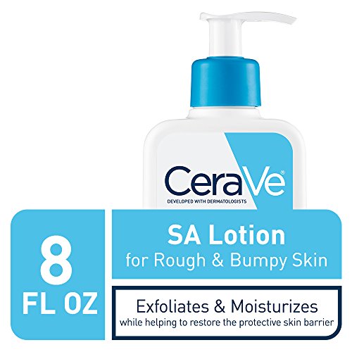 CeraVe SA Lotion for Rough & Bumpy Skin | Vitamin D, Hyaluronic Acid, Lactic Acid & Salicylic Acid Lotion | Fragrance Free & Allergy Tested | 8 Ounce