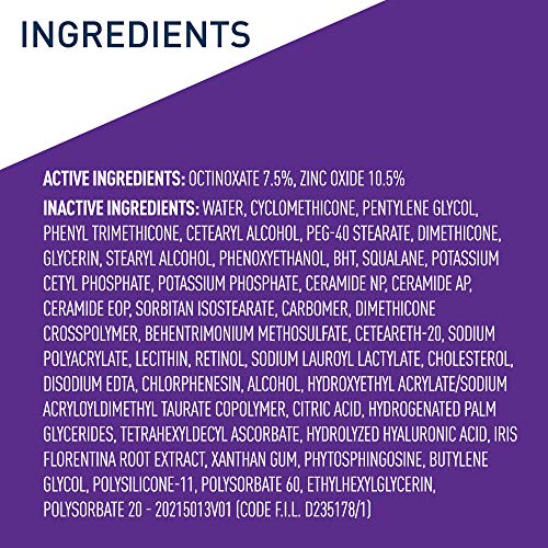 CeraVe Anti Aging Face Cream with SPF 30 Sunscreen | Anti Wrinkle Cream for Face with Retinol, SPF 30 Sunscreen, Hyaluronic Acid, and Ceramides | 1.76 Ounce