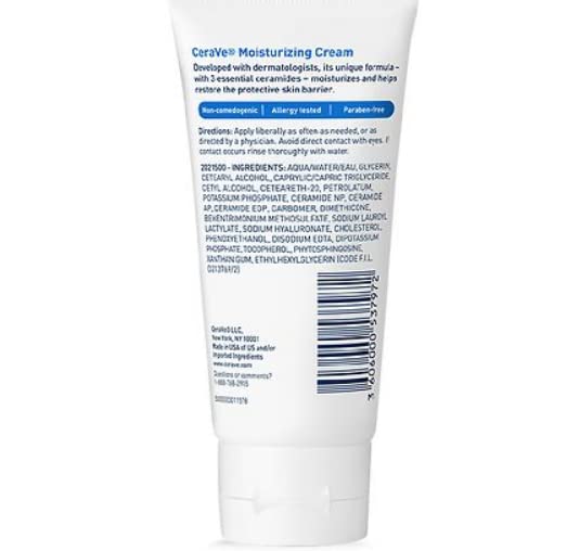 Cerave Moisturizing Cream For Normal To Dry Skin - 1.89 Oz ( Pack of 3 )