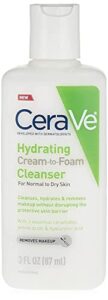 cerave hydrating facial cleanser for daily face washing