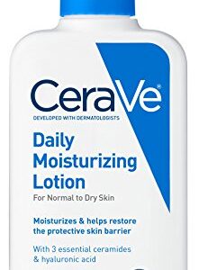 CeraVe Daily Moisturizing Lotion | 8 Ounce | Face & Body Lotion for Dry Skin with Hyaluronic Acid | Fragrance Free