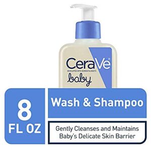 Baby Wash & Shampoo | 8 Ounce | Fragrance, Paraben, Sulfate Free Shampoo for Tear-Free Baby Bath Time (2 Pack)