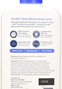 Cerave Moisturizing Lotion Siwmee, White, 12 Ounce