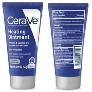 CeraVe Healing Ointment Bundle - Conatins 12 oz Tub and 1.89 oz Travel Size Tube - Protects and Soothes Dry, Cracked, and Chafed Skin