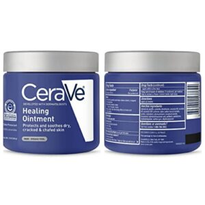 CeraVe Healing Ointment Bundle - Conatins 12 oz Tub and 1.89 oz Travel Size Tube - Protects and Soothes Dry, Cracked, and Chafed Skin