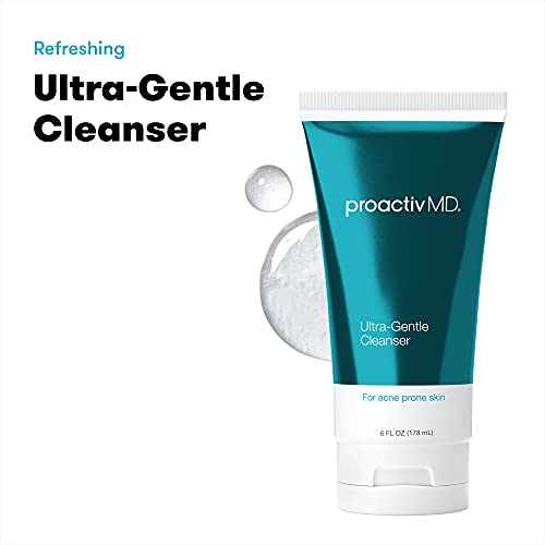 ProactivMD Ultra Gentle Face Cleanser - Daily Facial Wash for Sensitive Skin, Soothing Green Tea Cleanser for All Skin Types - 6 oz.