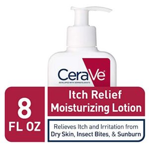 CeraVe Moisturizing Lotion for Itch Relief | 8 Ounce | Dry Skin Itch Relief Lotion with Pramoxine Hydrochloride | Fragrance Free (Pack of 3)