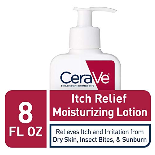 CeraVe Moisturizing Lotion for Itch Relief | 8 Ounce | Dry Skin Itch Relief Lotion with Pramoxine Hydrochloride | Fragrance Free (Pack of 3)