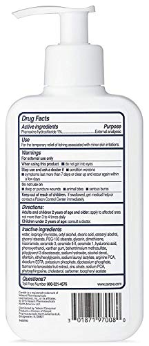 CeraVe Moisturizing Lotion for Itch Relief | 8 Ounce | Dry Skin Itch Relief Lotion with Pramoxine Hydrochloride | Fragrance Free (Pack of 3)